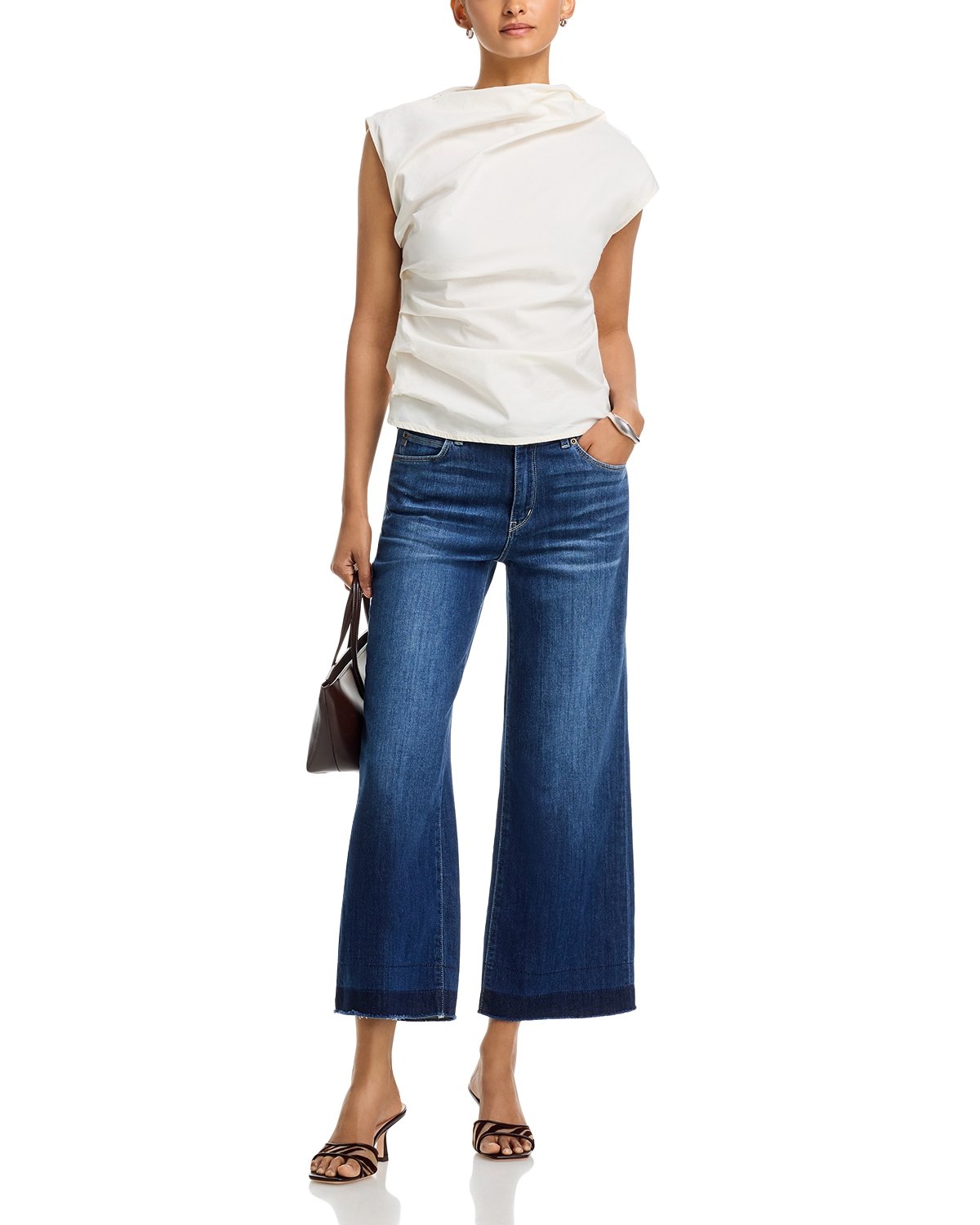 KOBI HALPERIN High Rise Ankle Wide Leg Jeans